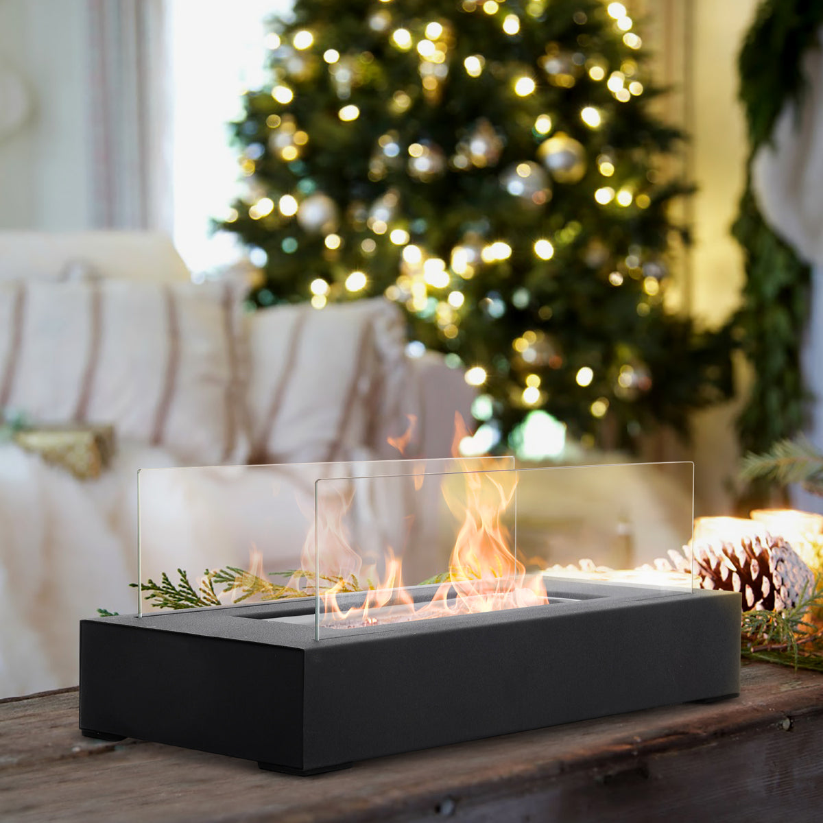Tabletop Fireplaces with Flame Guard – Smallbee UK
