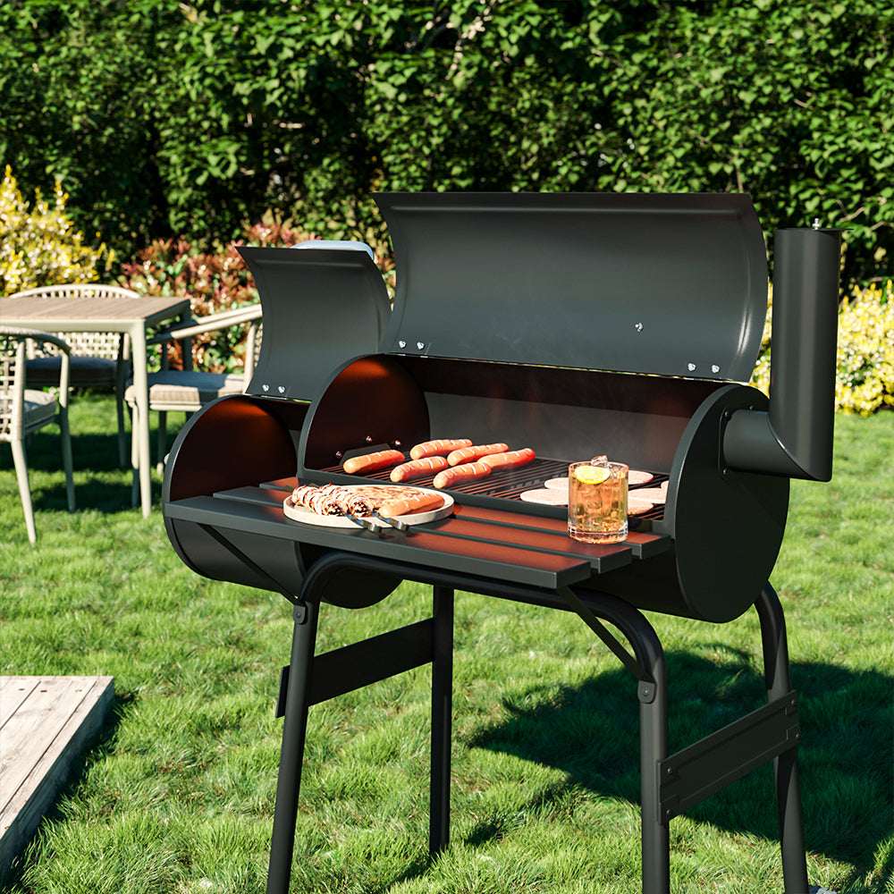 Homebase Charcoal BBQ Grill with Smoker – Smallbee UK